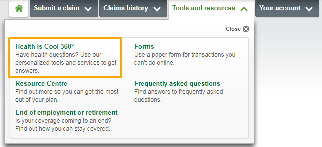 Accessing the Health is Cool 360° platform - DFS - Desjardins Life ...