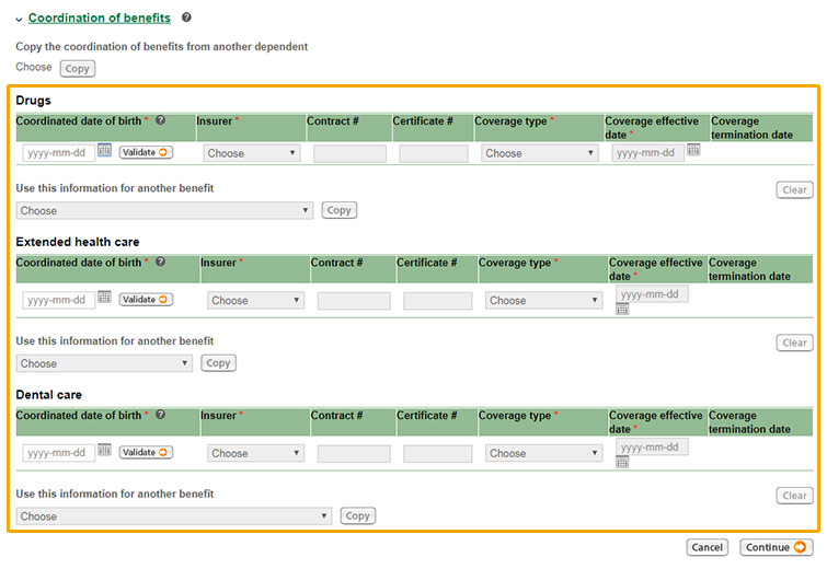 Coordinate with another plan - DFS - Desjardins Life Insurance
