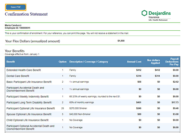 Get your insurance certificate - DFS - Desjardins Life Insurance