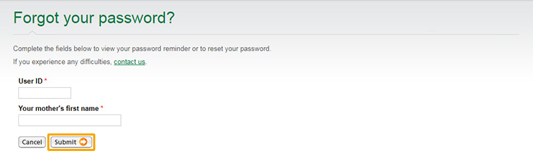 Retrieve your user ID or password - DFS - Desjardins Life Insurance